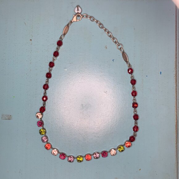 Sabika | Jewelry | Authentic Sabika Necklace Choker Red Beads Clear ...
